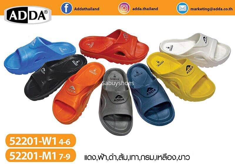 ADDA รองเท้าแตะ รองเท้าลำลอง แบบสวม รุ่น 52201 Size 5-10 - Sabuyshoes.com